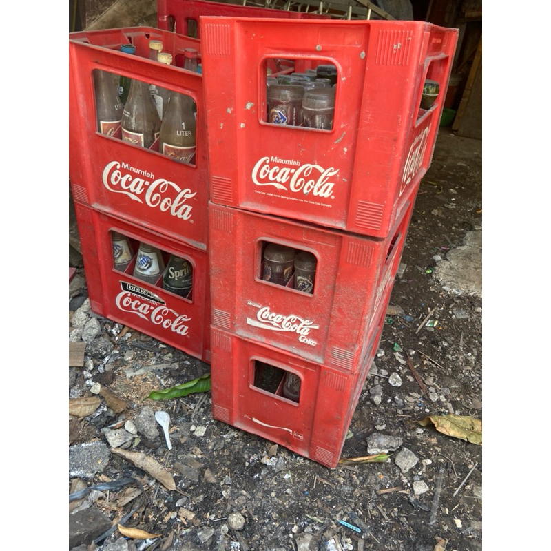 Jual krat bekas botol coca cola 24 sekat 12 sekat | Shopee Indonesia