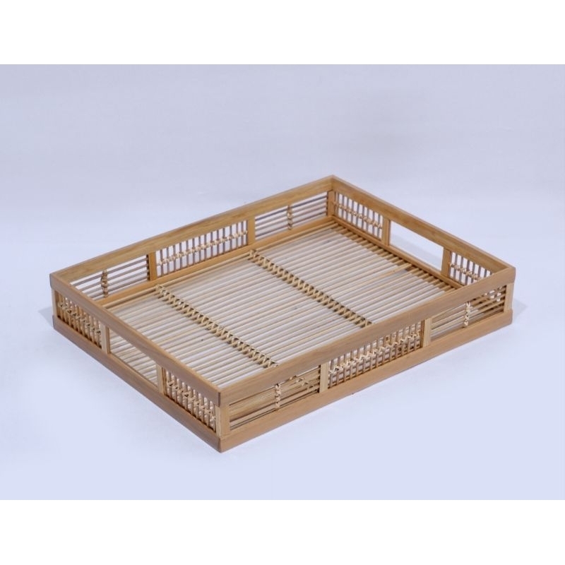 Jual Tray Bambu Aesthetic//tempat minuman//tempat buah | Shopee Indonesia