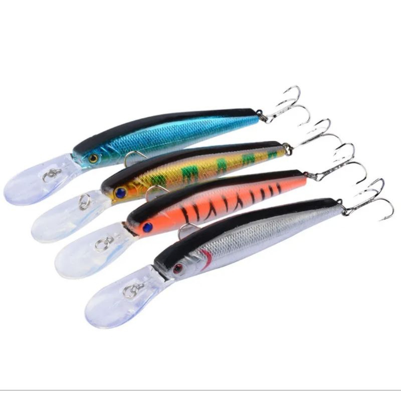 Jual ( G 18 ) Umpan minnow Deep Diving Whopper sink bass 12.5 cm / 14 ...