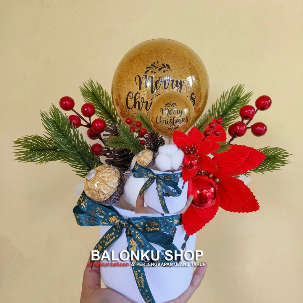 Jual Balon Bucket Natal / Balon Bucket / Balon Buket / Balon Bouquet ... Jual Balon Bucket Natal / Balon Bucket / Balon Buket / Balon Bouquet ...
