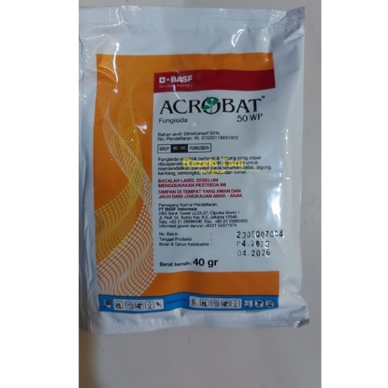 Jual Fungisida Sistemik Acrobat 50WP kemasan 40gr untuk Busuk Daun | Shopee Indonesia