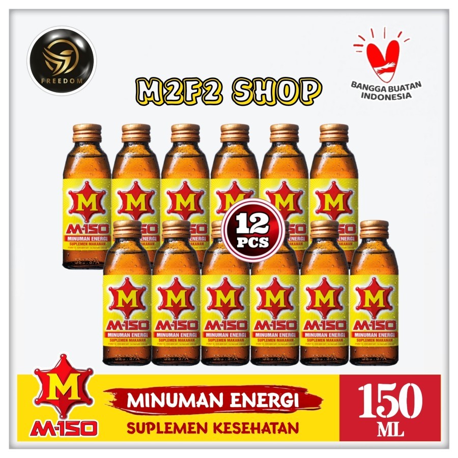 Jual M-150 Minuman Energi Suplement Kesehatan Botol Kaca - 150 ml ...