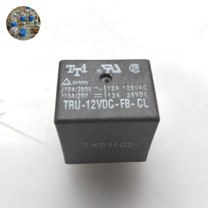 Jual RELAY TTI TRU-12VDC-FB-CL Relay SPDT Coil 12V DC Contact 10A ...