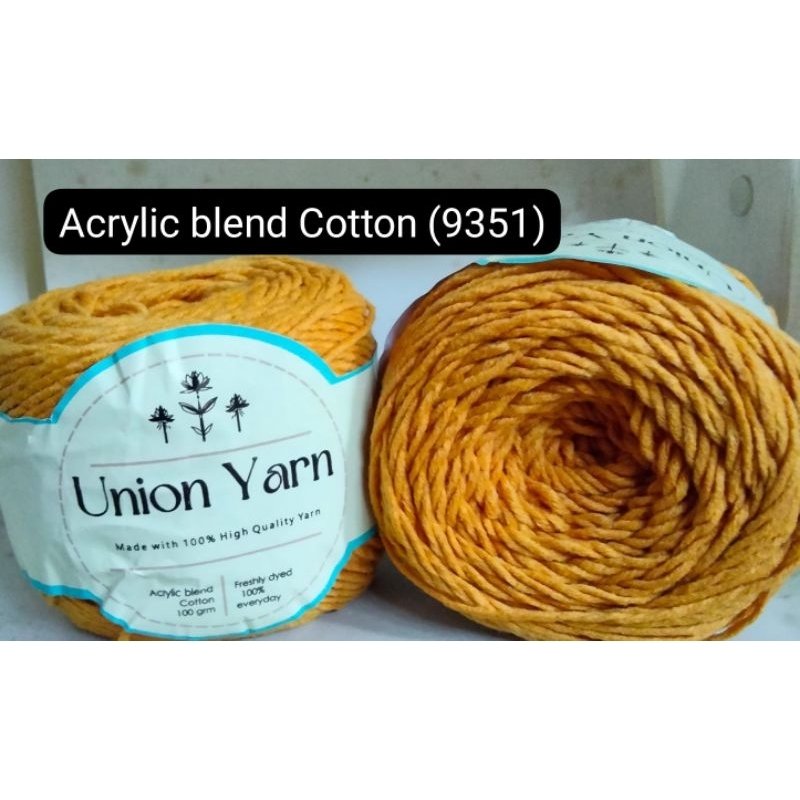 Jual Benang Rajut Acrylic blend Cotton (Union Yarn) | Shopee Indonesia