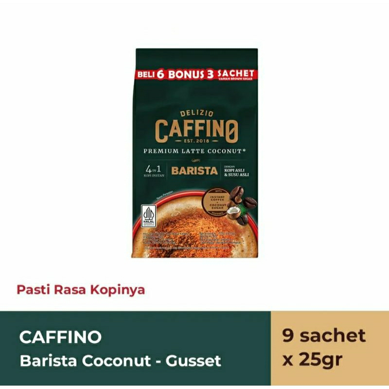 Jual Caffino Barista Latte Premium 6 Sachet Coconut Bonus 3 Sachet ...