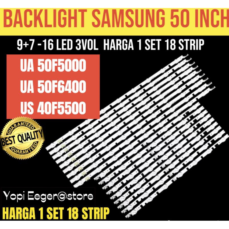 Jual BACKLIGHT TV LCD LED SAMSUNG 50 INCH UA-50F5000- UA-50F6400-UA-50F5500 BACKLIGHT TV 50 INCH ...