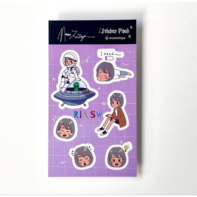 Jual STICKER KARAKTER MOONZIZYA | RIA SW CURUT GYDYX GIXY ZYO ZYA ...