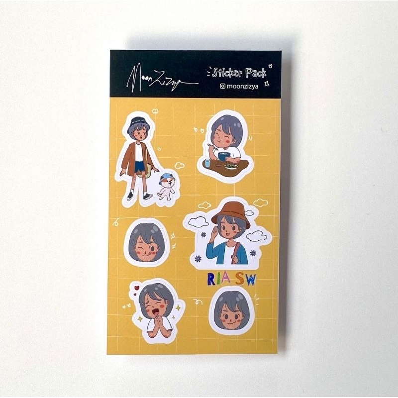 Jual STICKER KARAKTER MOONZIZYA | RIA SW CURUT GYDYX GIXY ZYO ZYA ...