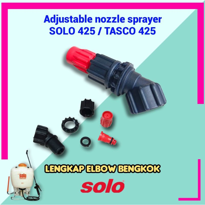 Jual Nozzle sprayer SOLO 425 adjustable elbow red nosel tangki pompa ...