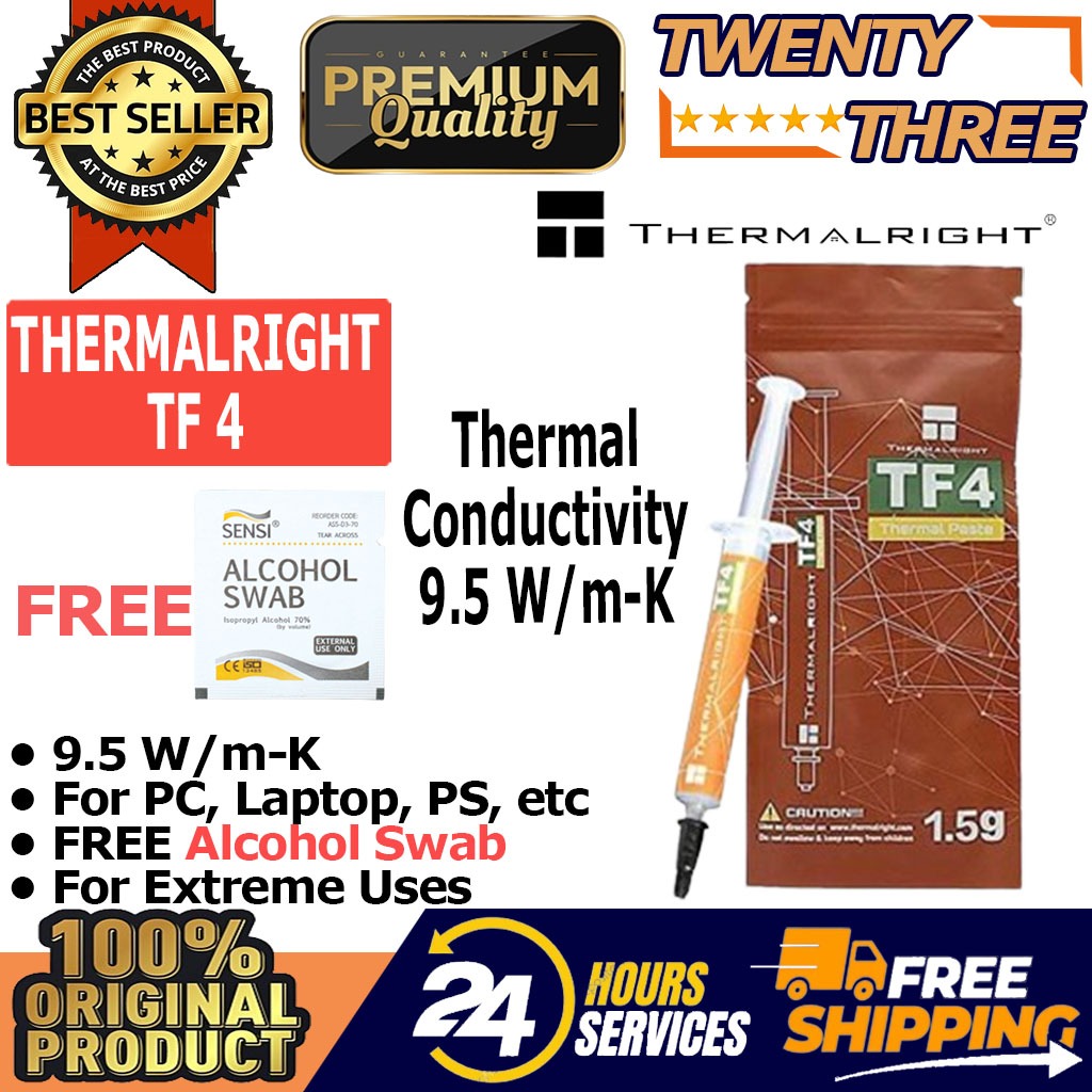 Jual THERMALRIGHT TF4 Thermal Paste 1.5 Gram Original Pasta Processor ...