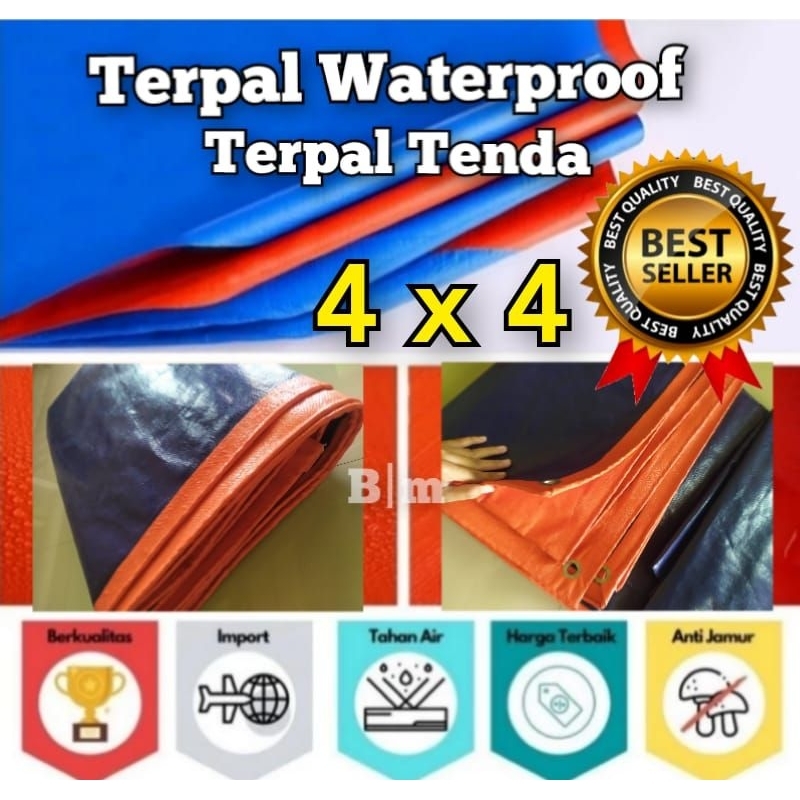 Jual terpal lembaran 4x4 A20 terpal tenda terpal waterproof terpal ...