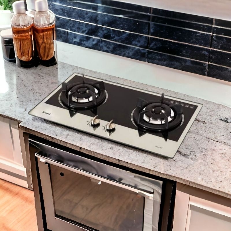 Jual Kompor Gas Tanam Rinnai RB 2GHC(MB) / RB2GHC(MB) Mirror Black 2 Tungku | Shopee Indonesia