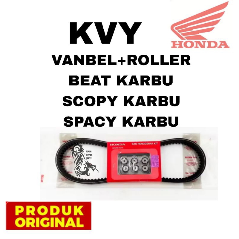 Jual VANBELT V-BELT ORIGINAL SET ASSY+ROLLER BEAT KARBU KVY KUALITAS ...