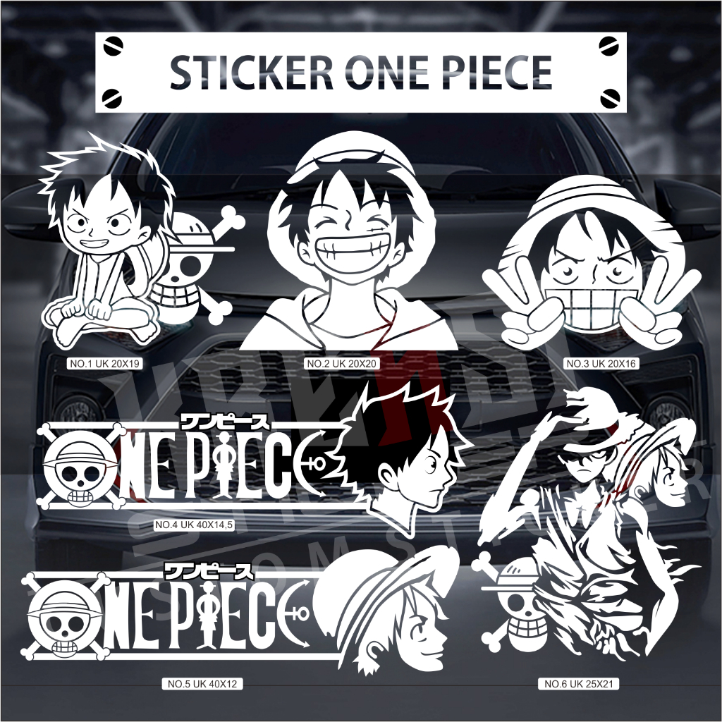 Jual STIKER LUFFI ONE PIECE STIKER MOBIL ONE PIECE STICKER ONEPIECE ...