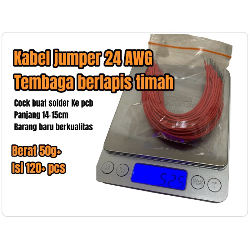 Jual KABEL JUMPER/kabel berlapis timah untuk solder ke PCB. 50gr ...