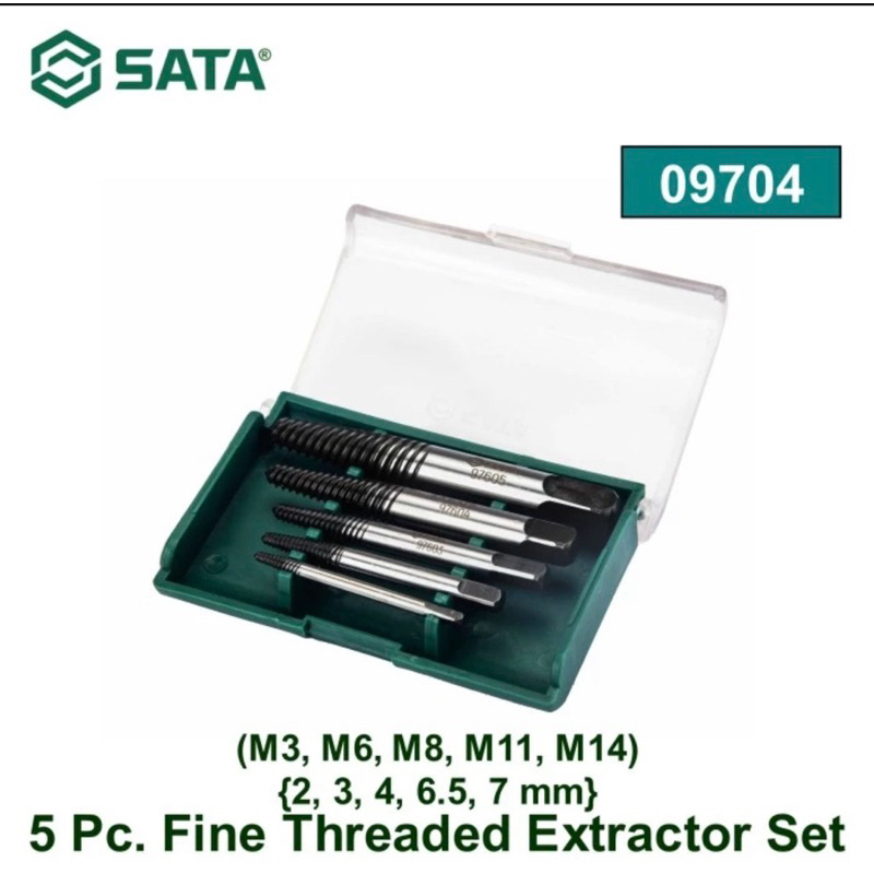Jual SATA Heavy Duty SATA 09704 Screw Extractor Tap Balik Baut Rusak ...