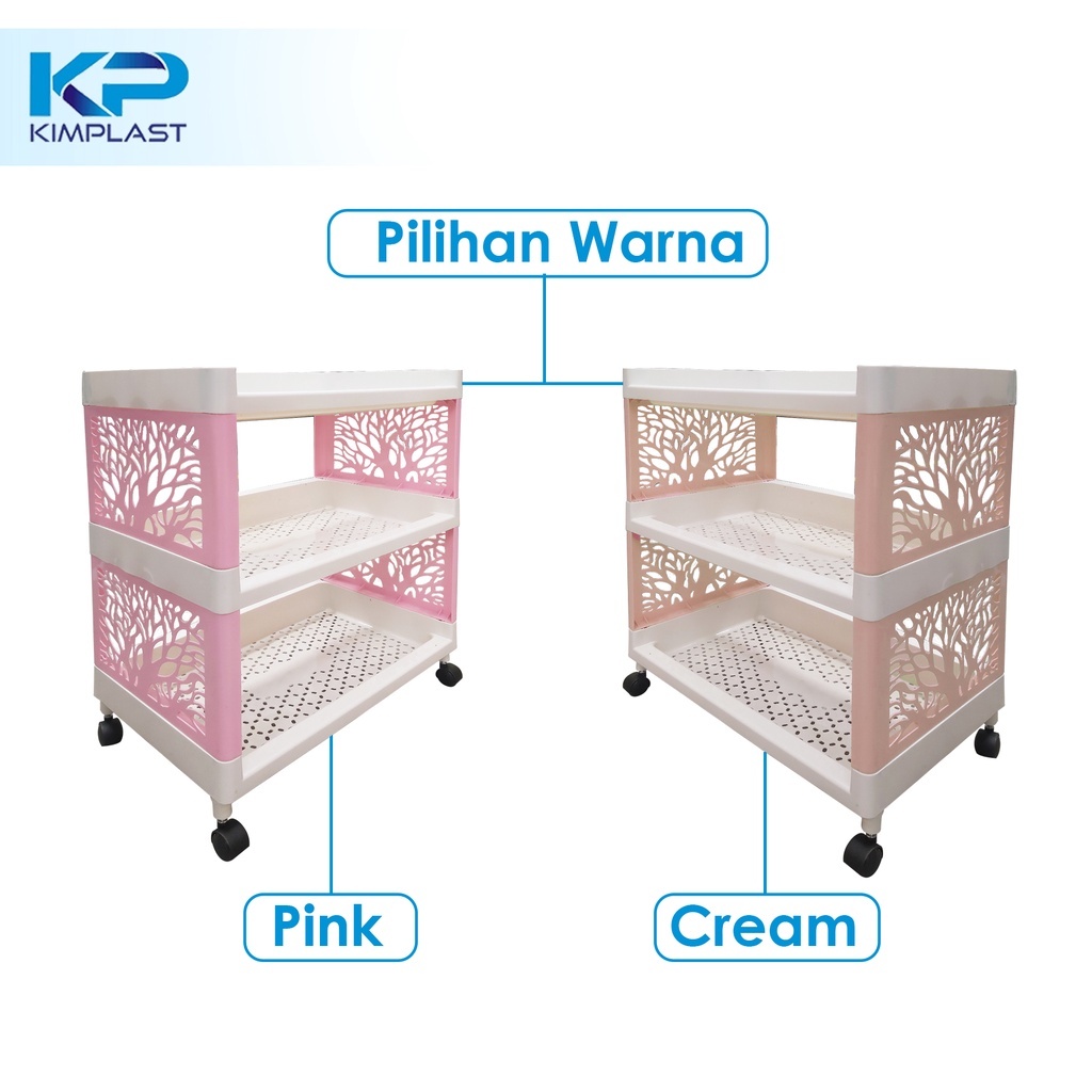 Jual RAK PLASTIK SERBAGUNA SSN 3 + RODA JUMBO WARNA KIMPLAST 024147 ...