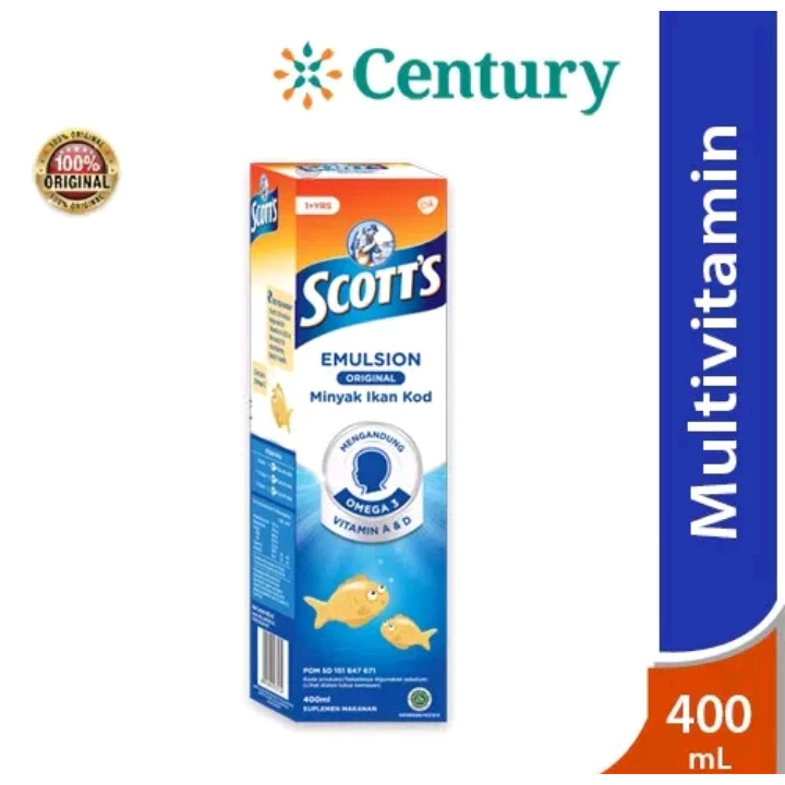 Jual Scott's Emulsion Original 400ml | Shopee Indonesia