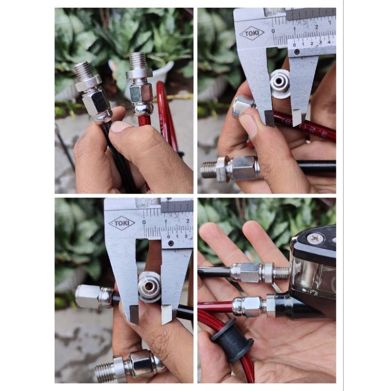 Jual baut nepel banjo selang rem master stainless | Shopee Indonesia