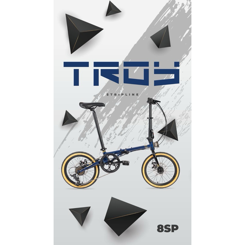 Jual SEPEDA LIPAT ELEMENT TROY 8 SPEED 16 inch DOUBLE DISC BRAKE ...