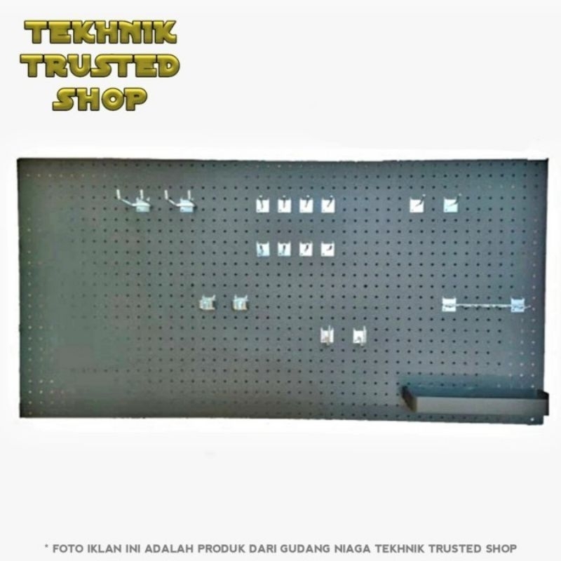 Jual Tool hanger besi pegboard 90 x 45 cm Papan dinding rak gantung ...