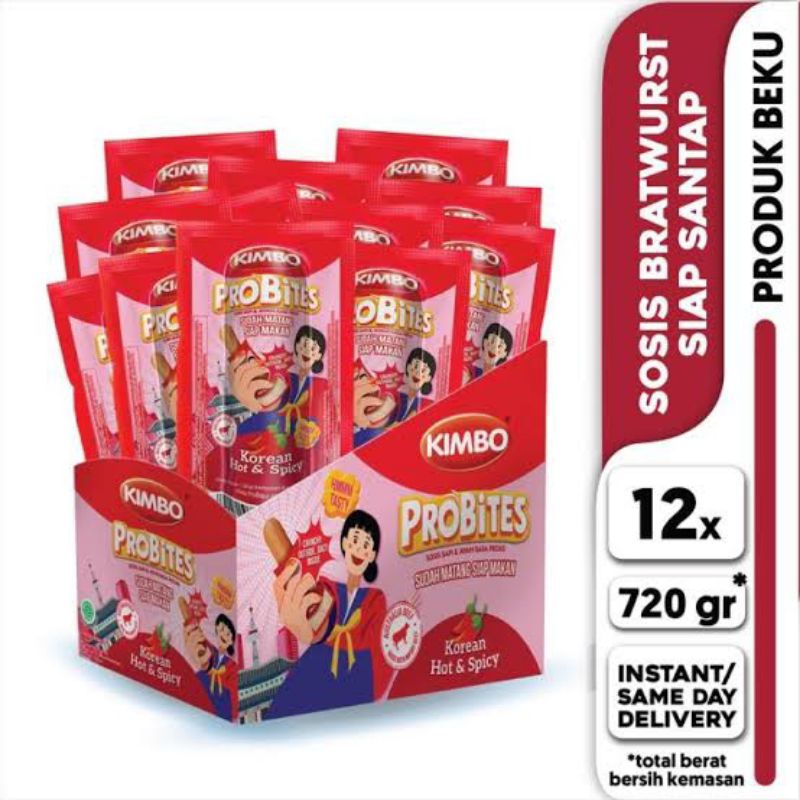 Jual KIMBO PROBITES cheese/ kimbo Hot n spicy/ sosis siap makan ...