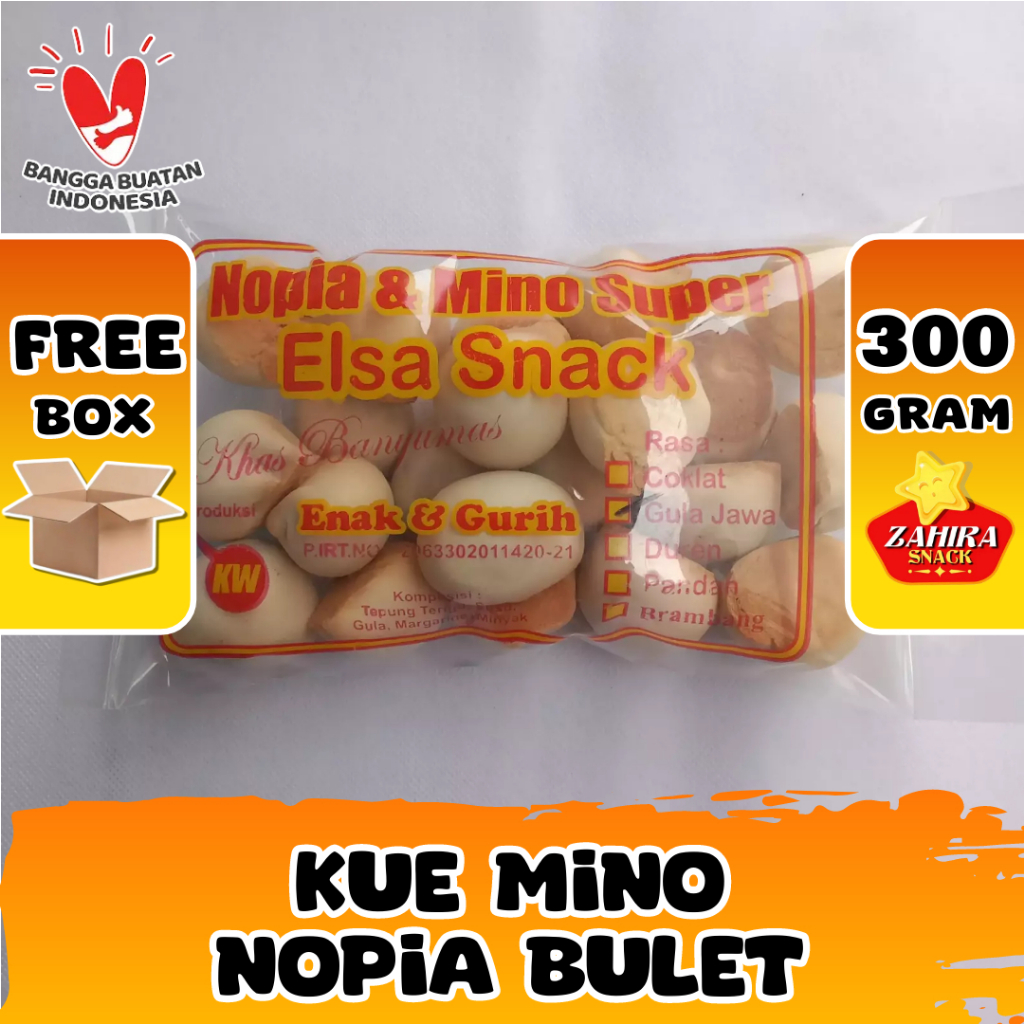 Jual Kue Mino Nopia Bulat Oleh-oleh Khas Banyumas 300 gram | Shopee ...
