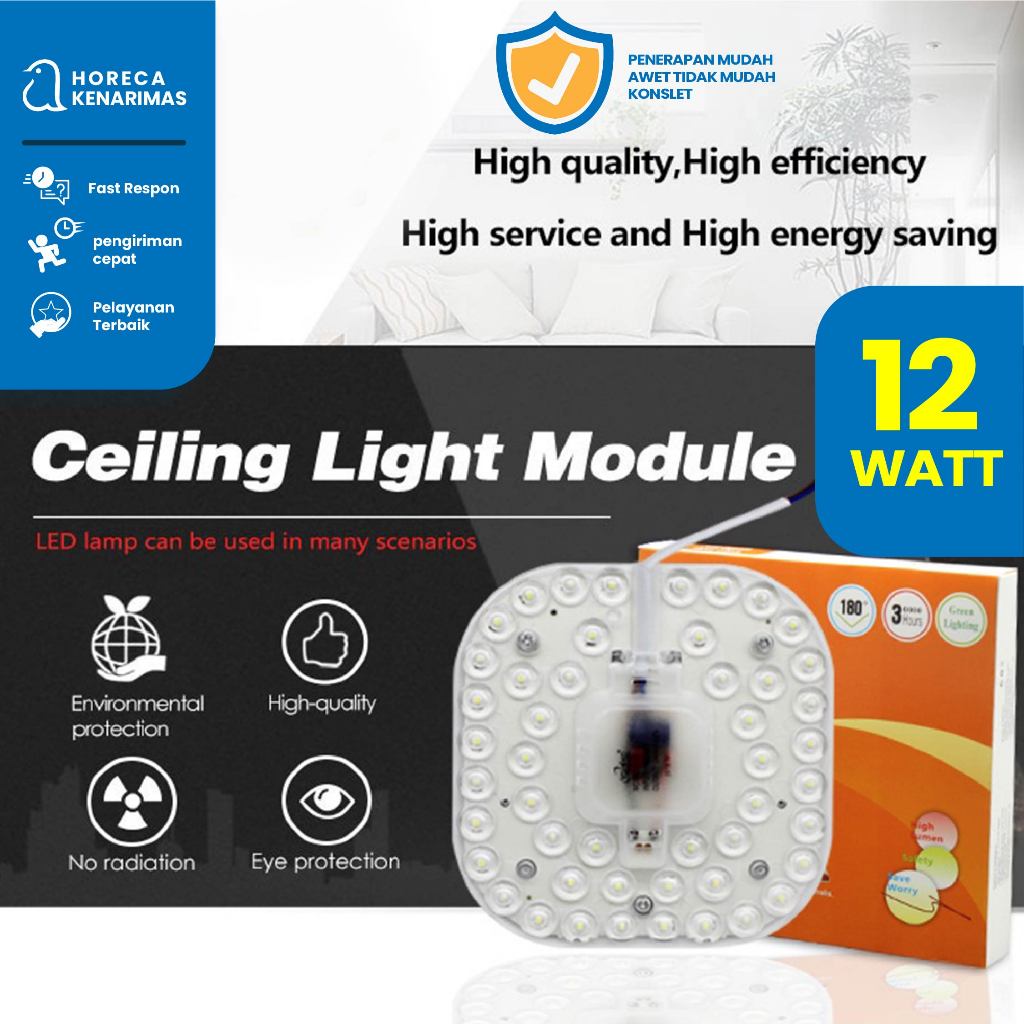 Jual led Modul > Modul Led Ceiling Lamp 12 watt | Shopee Indonesia
