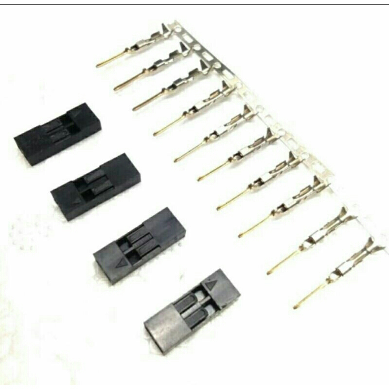 Jual 2pin Connector Black Housing 2 pin + Skun Dupont konektor 2.54mm ...