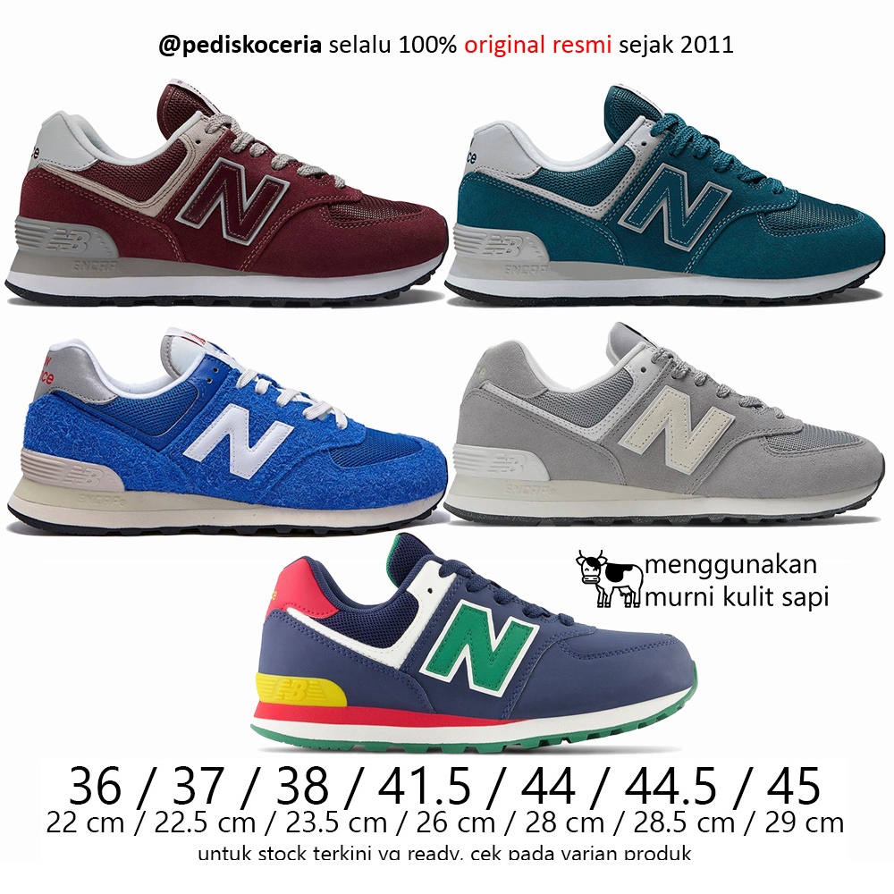 Jual Sneakers Casual New Balance 574 Suede Original 100% RESMI MAP ...
