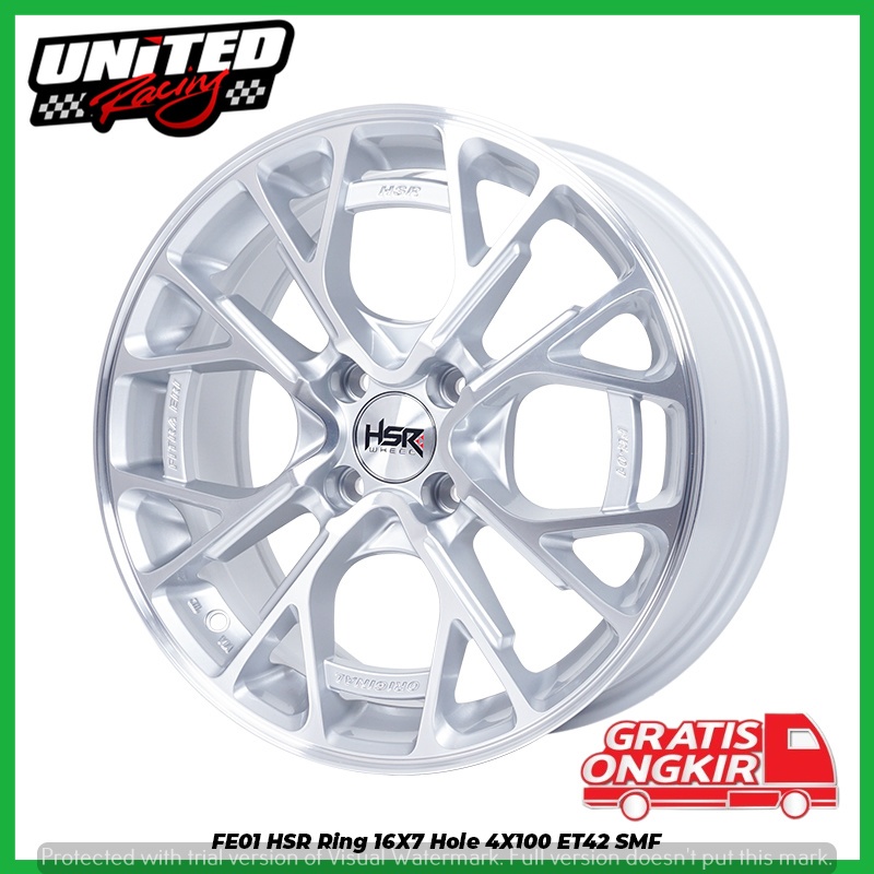 Jual PELEK MOBIL RING 16 UNTUK JAZZ FREED SWIFT YARIS R16 HSR FE01 SILVER POLLISH LUBANG 4X100 ...