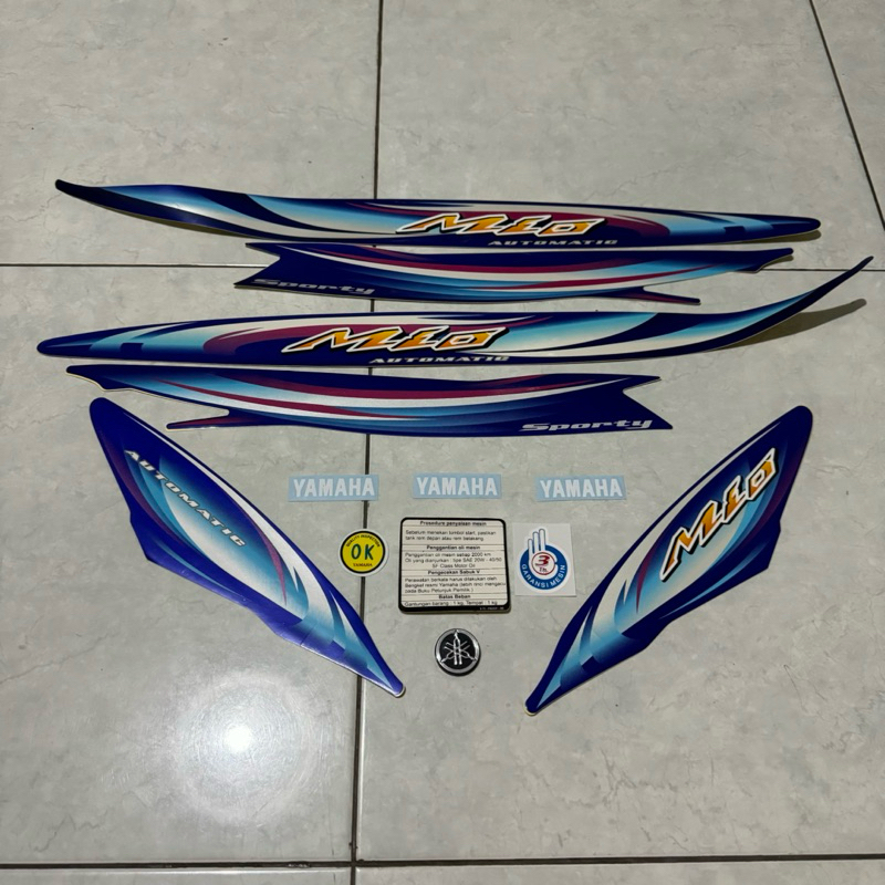Jual stiker stripping striping decal graphic Yamaha Mio sporty 5TL 2007 ...