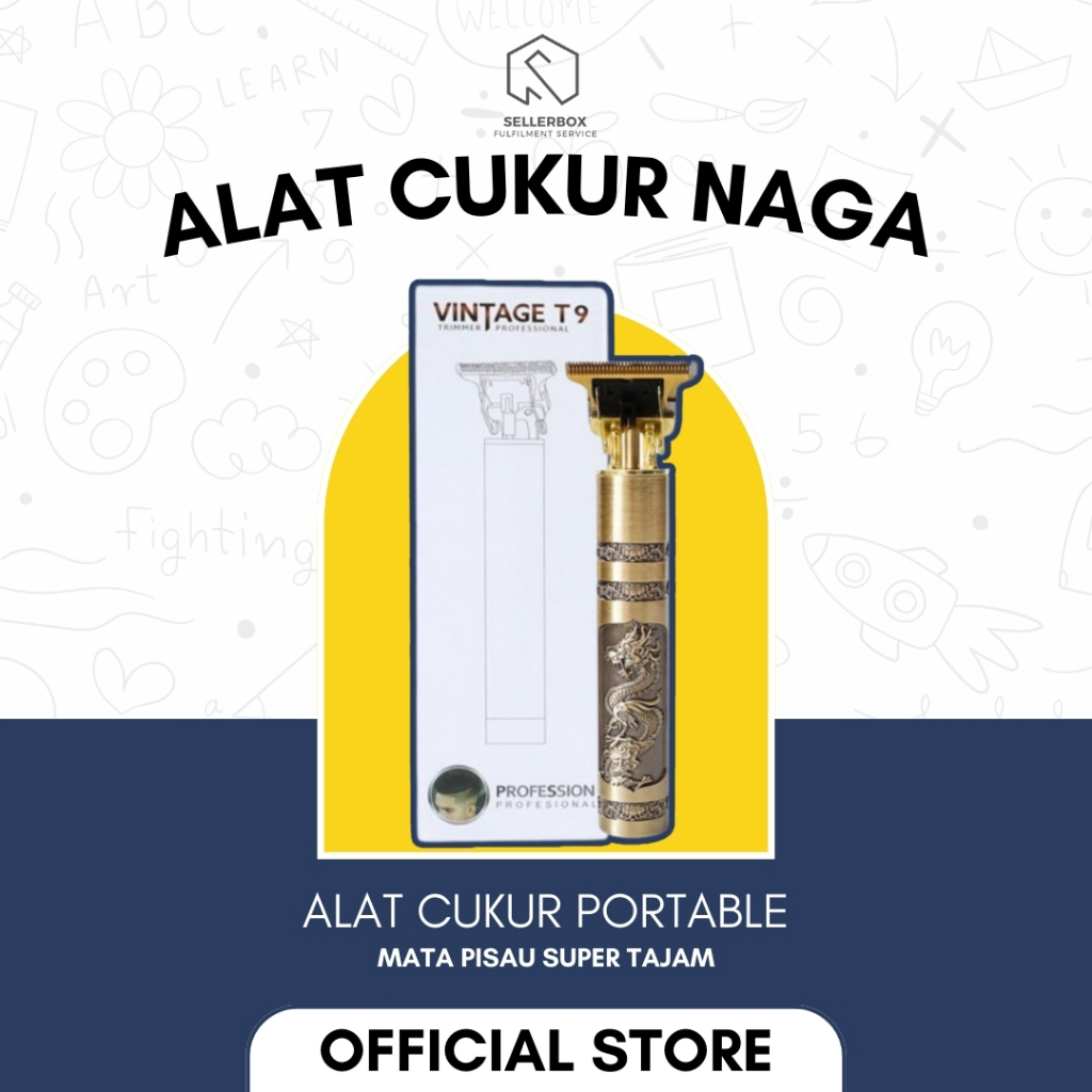 Jual alat mesin cukur potong rambut bulu kumis dan jenggot listrik Vintage T9 dragon hair ...