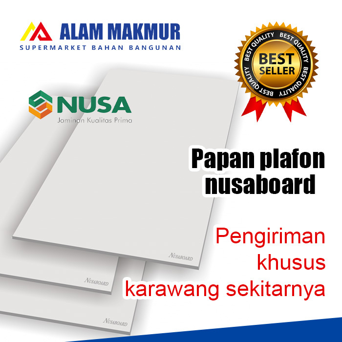 Jual NUSA board 3,5 mm ukuran 122cm X 244cm papan semen(khusus area ...