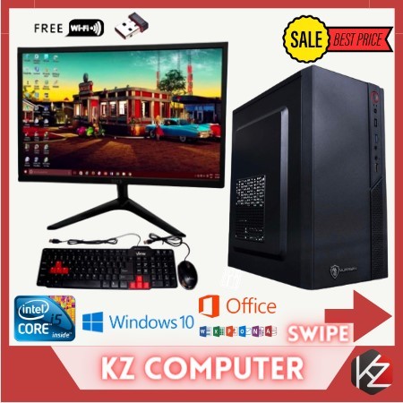 Jual Komputer Full Set Intel Core I5 Ram 8GB SSD 128GB HDD 500GB LED 19 | Shopee Indonesia
