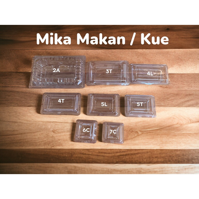 Jual Mika Plastik kue/Mika Makanan 7C,6C,5L,5T,4L,3T | Shopee Indonesia