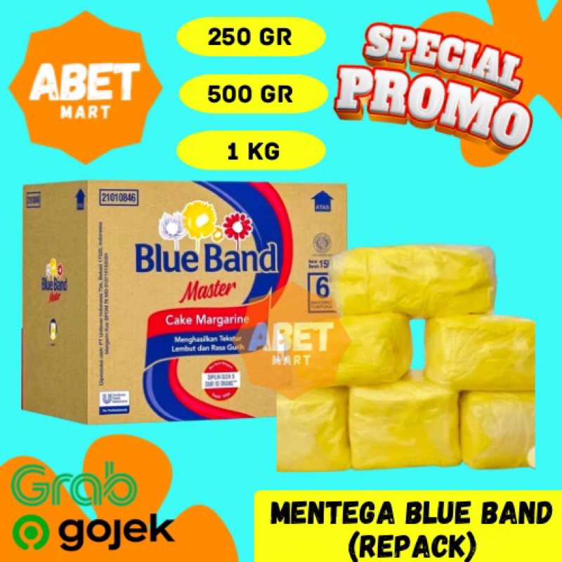 Jual Mentega Blue Band Master Repack 250 500 Gr 1 Kg - Margarine ...