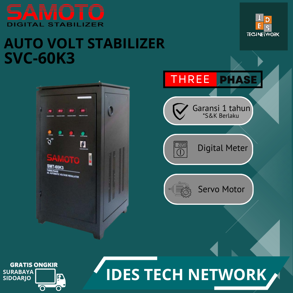 Jual Stavolt/ Stabilizer Digital Samoto 60KVA3 Three Phase | Shopee ...