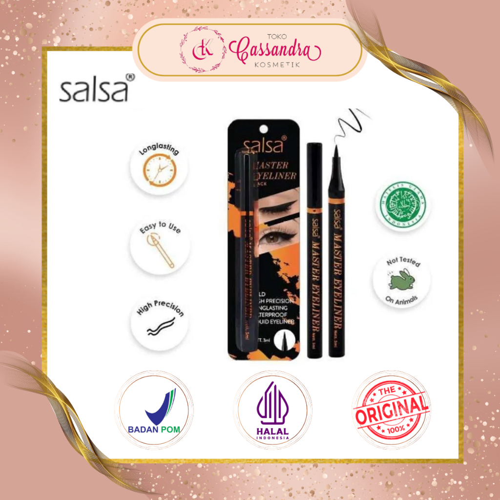 Jual SALSA EYELINER PEN WATERPROOF | MASTER EYELINER | BOLD EYELINER ...