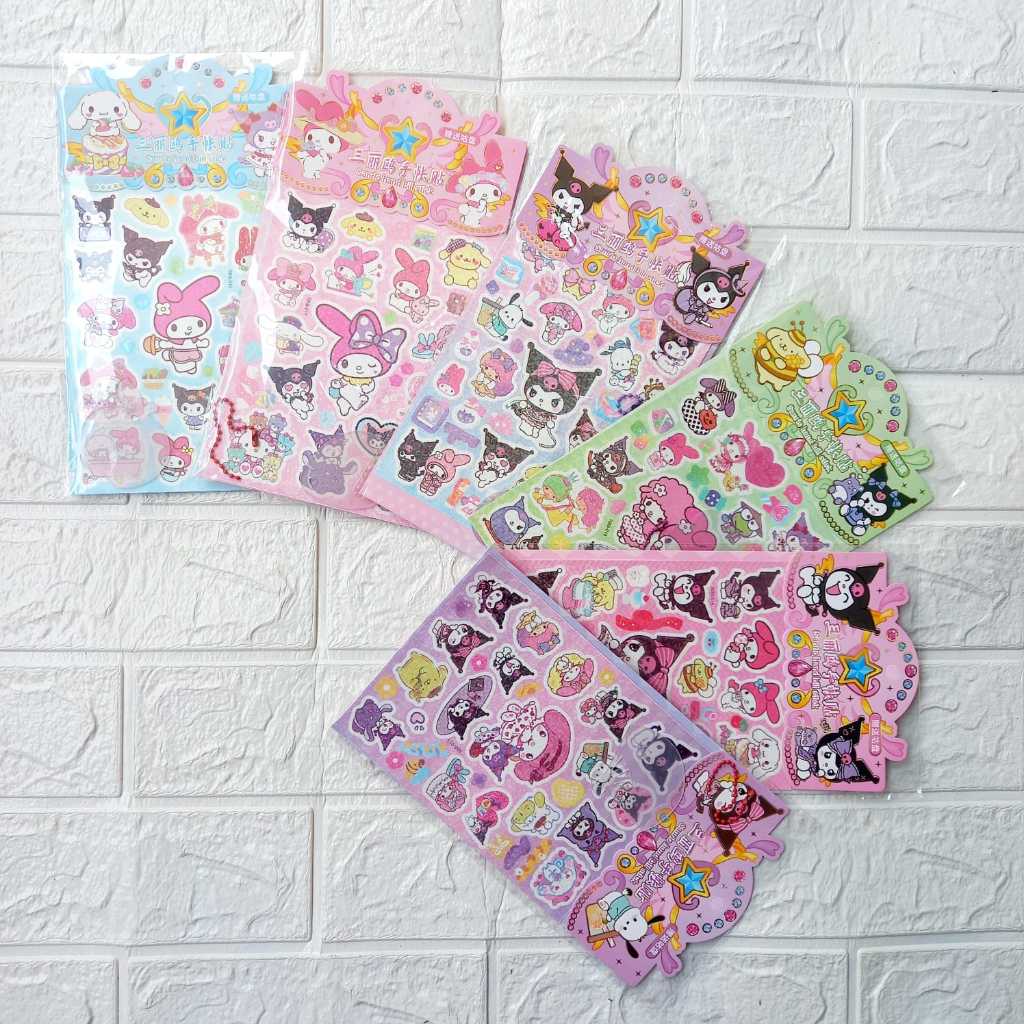 Jual Stiker Anak Sticker Karakter Mainan Tempel Lucu Kartun Sanrio ...