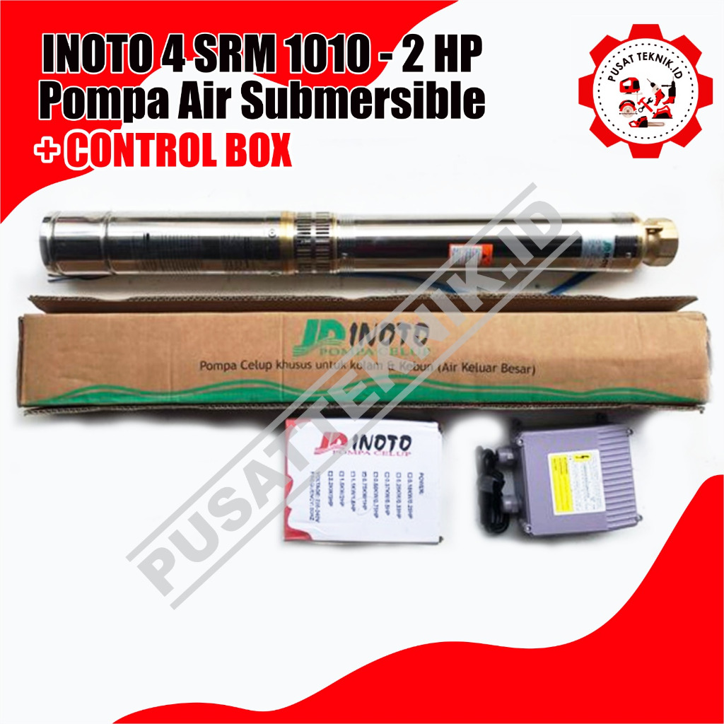 Jual POMPA SUBMERSIBLE INOTO 4SRM1010 2HP 2" POMPA CELUP SATELIT ...