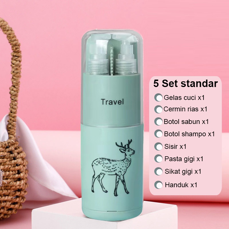 Jual Travel toiletries kit bening tempat sabun cair sikat gigi odol ...