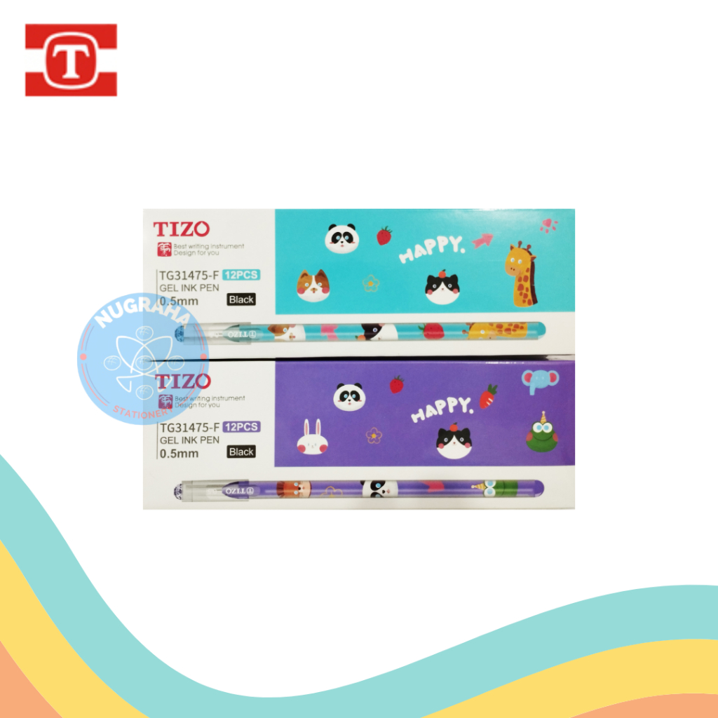 Jual GEL PEN TIZO TG-31475 (12 PCS) | Shopee Indonesia