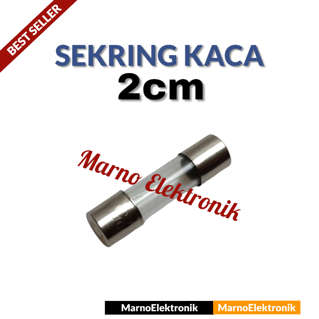 Jual SEKRING TABUNG FUSE MINI 2 CM FUSE TUBE GLASS 5 X 20MM FUSE KACA ...