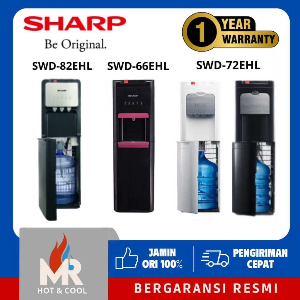 Jual SHARP DISPENSER GALON BAWAH 82EHL / 66EHL / 72EHL WATER DISPENSER ...