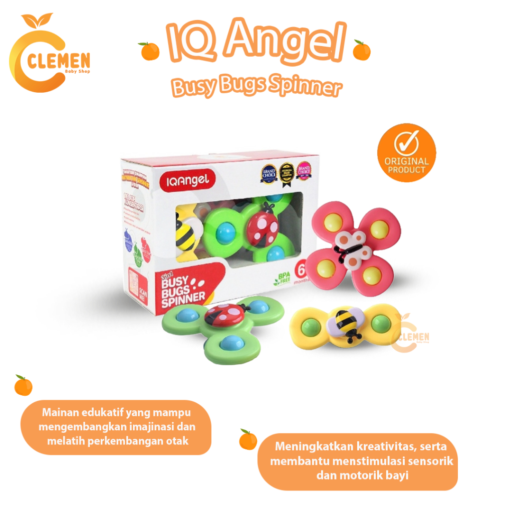 Jual IQ Angel Busy Bugs Spinner (Mainan Anak) | Shopee Indonesia
