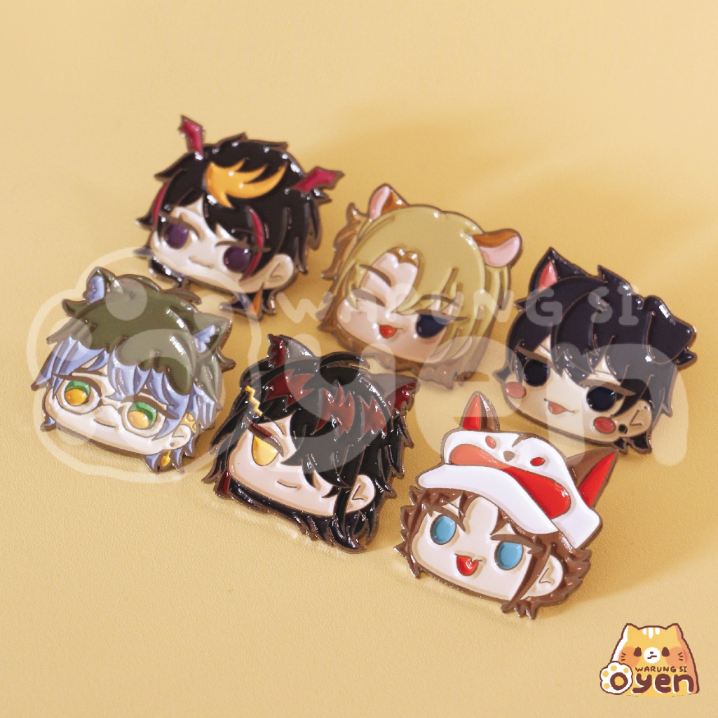 Jual Vtuber Luxiem & Shoto Enamel Pin (Mysta Vox Shu Luca Ike) | Shopee ...