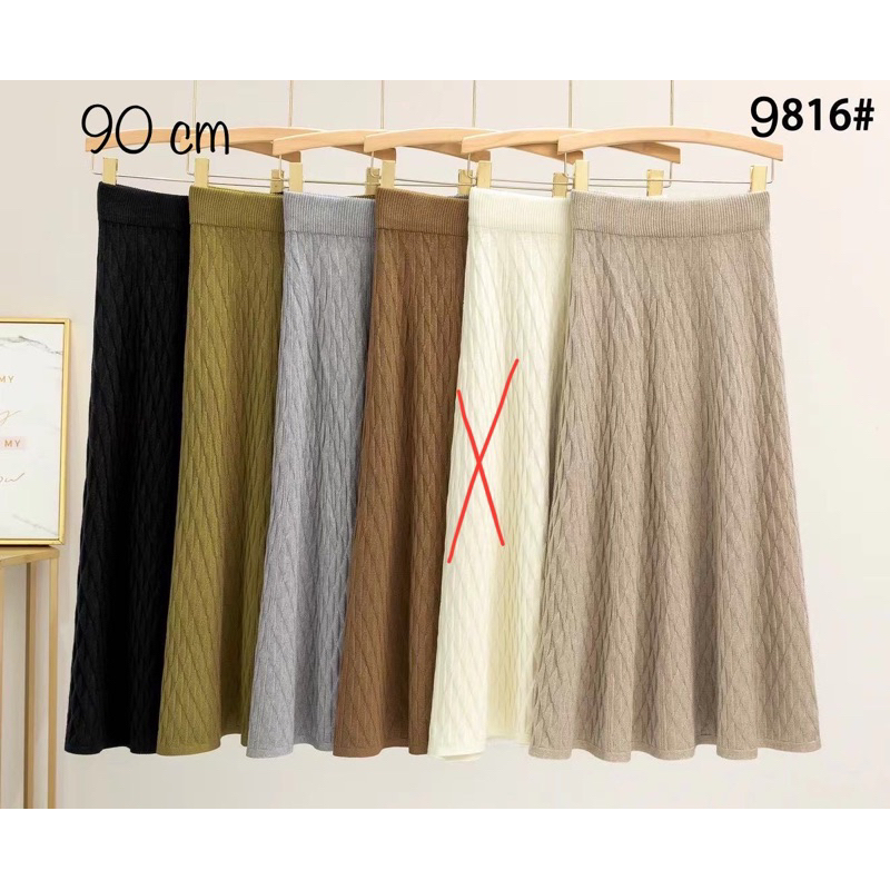 Jual Rok Rajut Panjang, Import, Premium, Panjang 90 cm, Bahan Halus ...