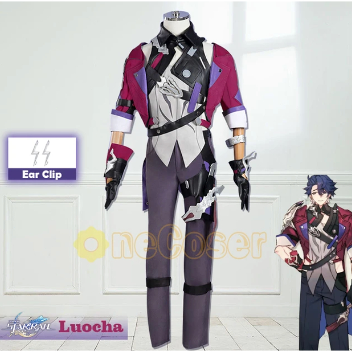 Jual Honkai Star Rail Sampo Koski Cosplay Costume Wig Earrings Coat ...