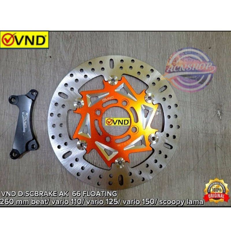 Jual Disc brake Piringan Cakram VND 777/ Ak66 Floating Ukuran 260mm ...